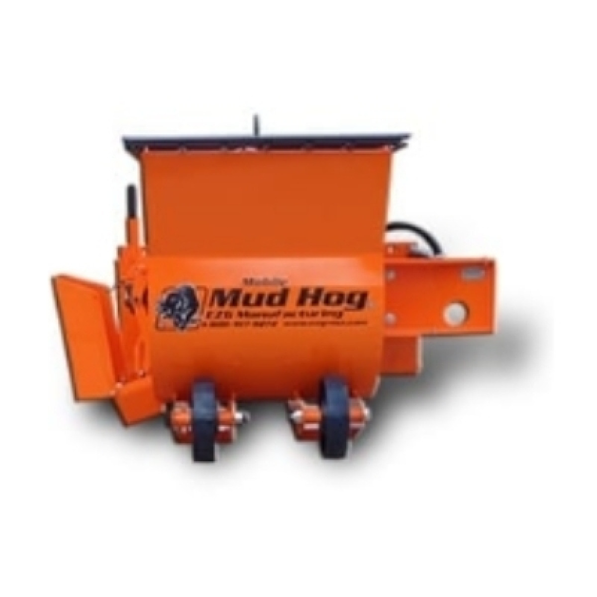 EZG Manufacturing Mobile Mud Hog 4cf w/ Manual Gate (No Backing Plate ...