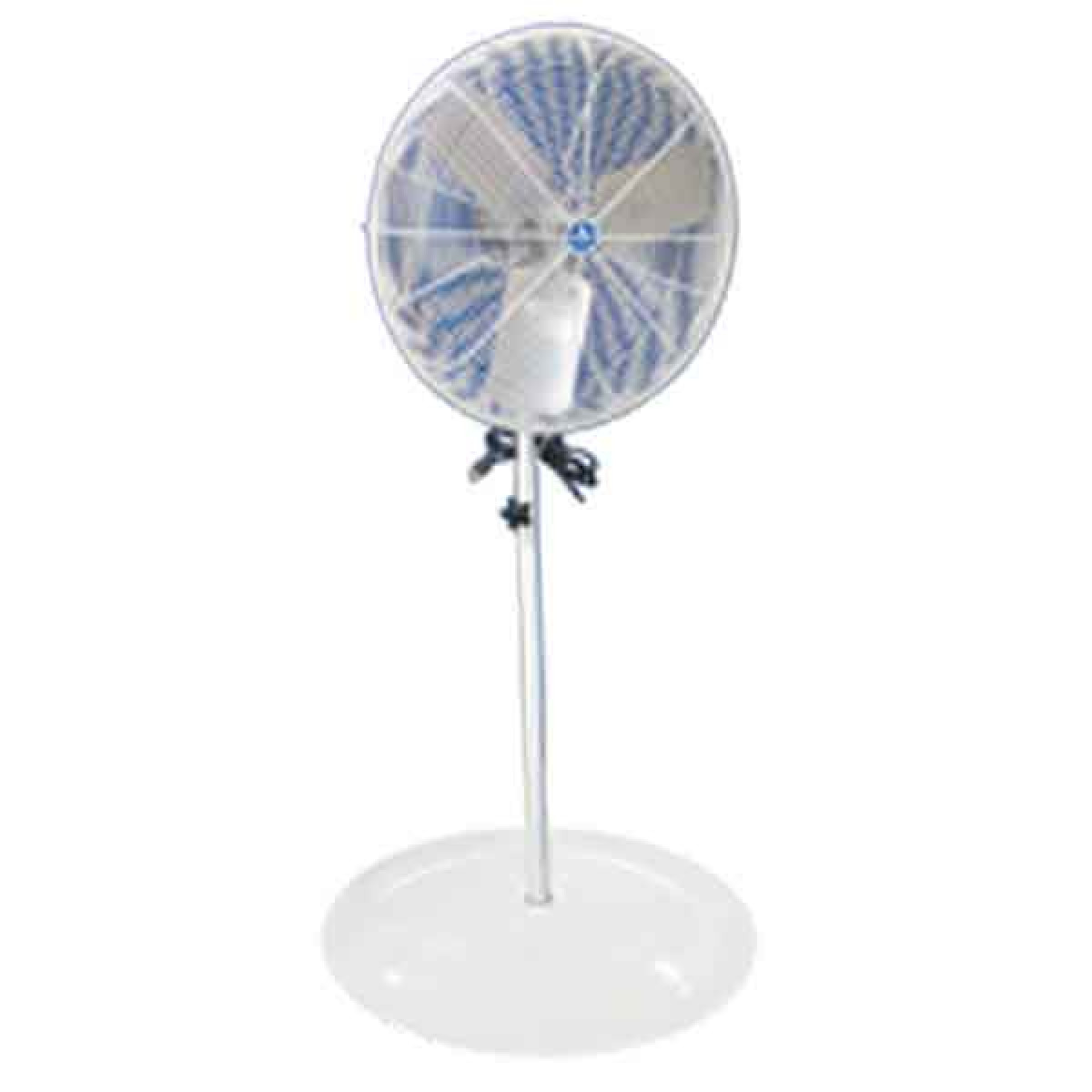 Schaefer Ventilation 20" OSHA Round Pedestal Fan White 20PFR