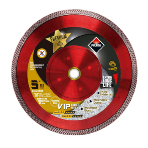 Rubi 31926 Blade Vip Dry/wet 4" Mesh 7/8" - 5/8" Arbor