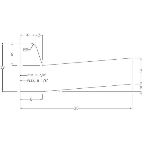 VDOT CG-6 Virginia Curb and Gutter Concrete Form Kit 10ft