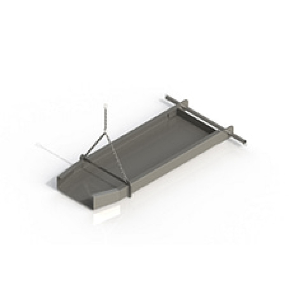 CBS-SRS-500 Steel Side Discharge Chute 5-1/2" X 30" X 86-3/4" Short ...
