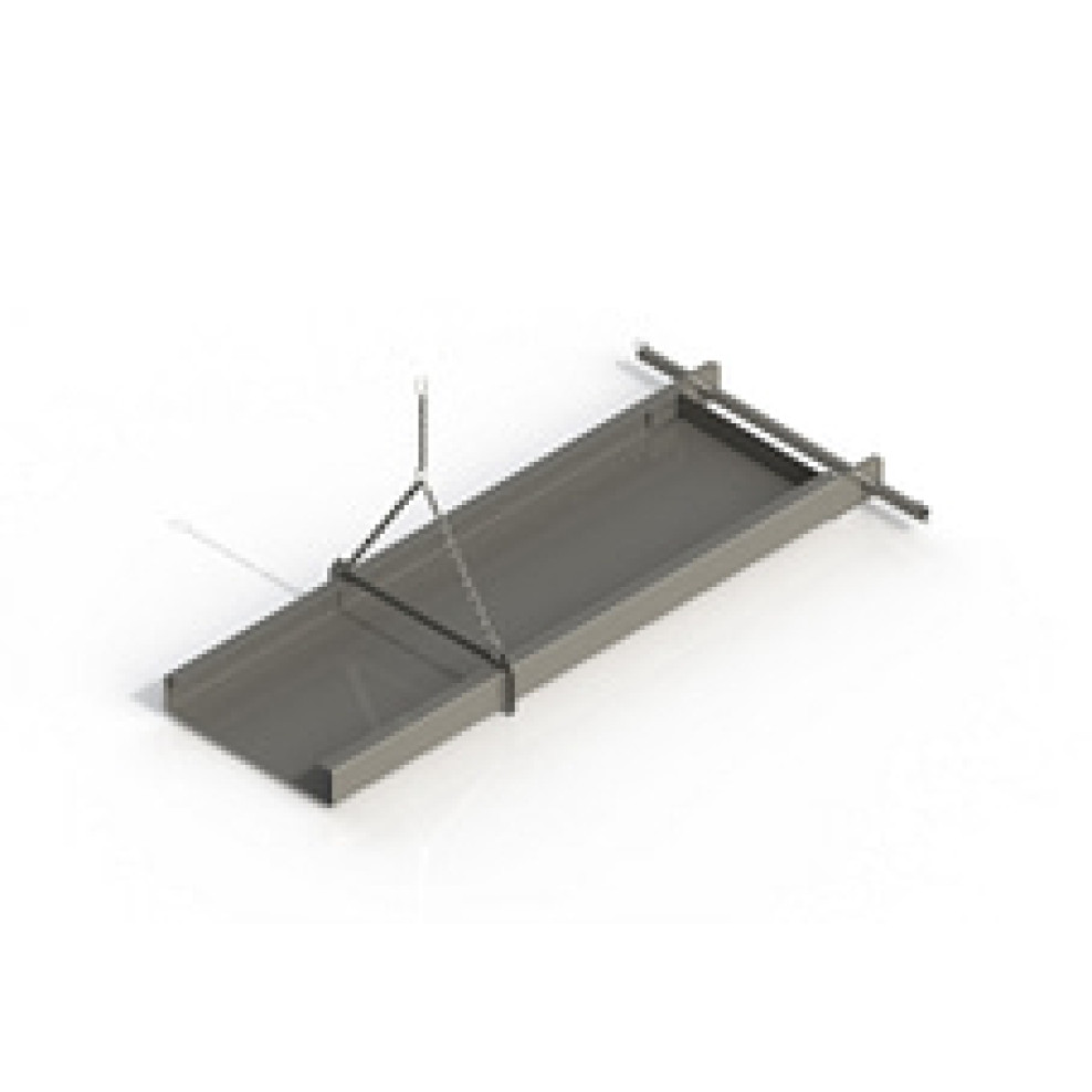 CBS-SSL-500 Steel Side Discharge Chute 5-1/2" X 30" X 98" Long By Plate ...